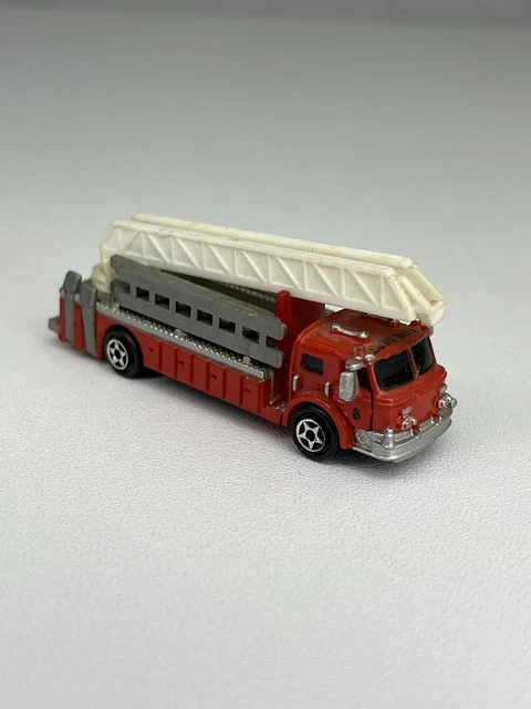MICRO MACHINES HOOK And Ladder Fire Truck RARE Red Galoob 1986 ...