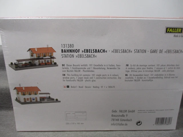 FALLER SPUR H0 131380 Bausatz Bahnhof Ebelsbach ungebaut in OVP EUR 9,90 - PicClick DE