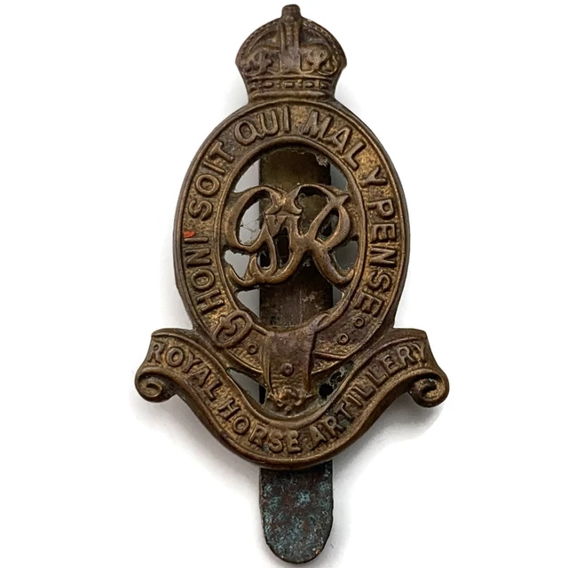 WW2 ROYAL HORSE Artillery Regiment (George VI) RHA Cap Badge - J.R ...