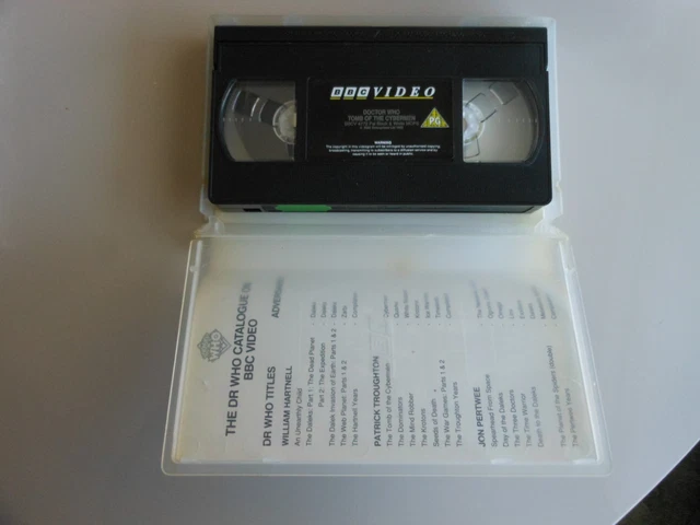 DOCTOR WHO VHS Tomb Of The Cybermen Patrick Troughton 4772 £5.44 ...