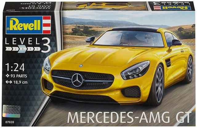 ,REVELL, MERCEDES BENZ AMG GT modelo para montar y pintar, 1/24 ...