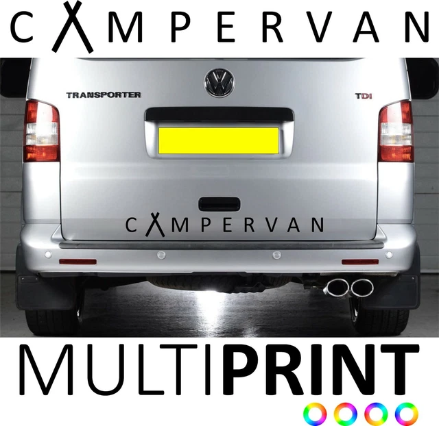 CAMPER VAN STICKER Vinyl Motor Home Caravan Van Vinyl Decal Rear ...