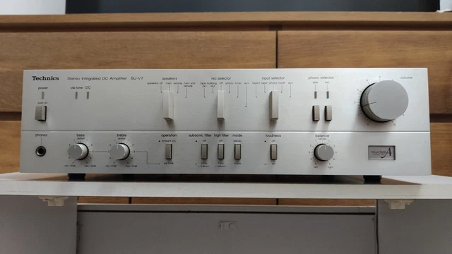 RARO VINTAGE AMPLIFICATORE TECHNICS SU-V7 Stereo HiFi Giappone 2x80W ...