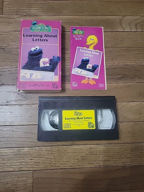 SESAME STREET LEARNING About Letters VHS 1986 Cookie Monster 5,50 ...