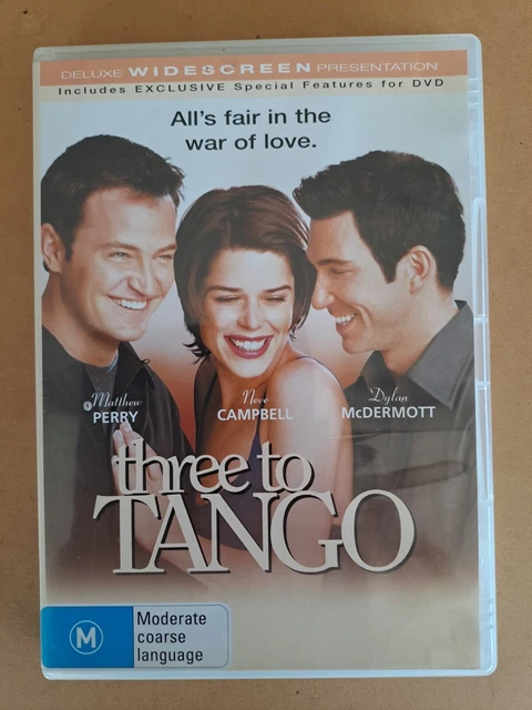 THREE TO TANGO (DVD, 1999) Mathew Perry, Neve Campbell - Reg 4 VGC $5.85 - PicClick AU