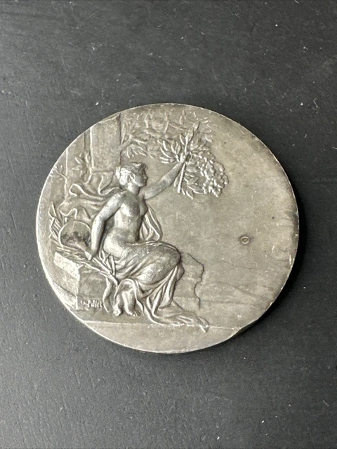 ANCIENNE MEDAILLE ARTHUS BERTRAND Art Déco Art Nouveau PILLET femme EUR ...