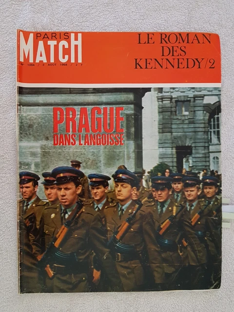 PARIS MATCH N°1004 03/08/1968 Prague Johnson Kennedy Mode Bejart N.wood ...