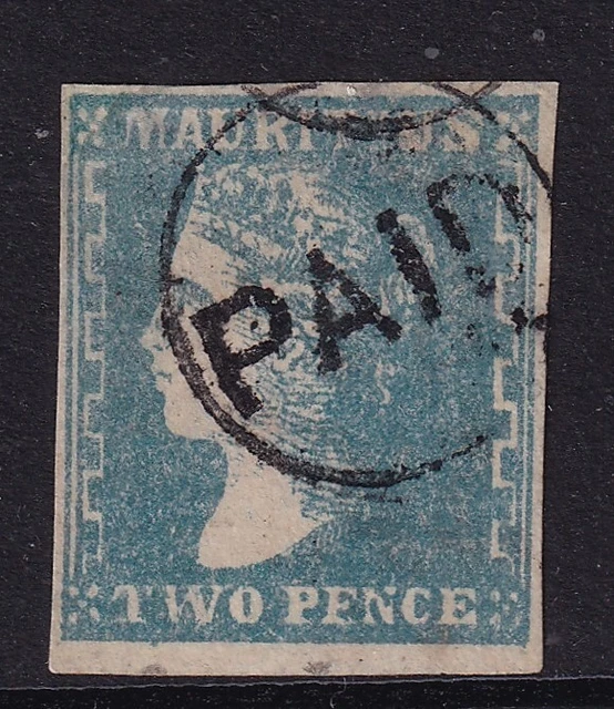 SG 44 MAURITIUS 1859. 2d pale blue - fine used - Cat £950. £535.00 ...