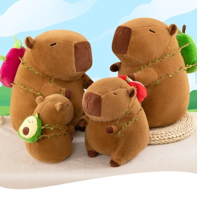 FLUFFY CAPYBARA PLUSH Toy Cartoon Capibara Fluffty Doll Birthday Gift $20.66 - PicClick AU