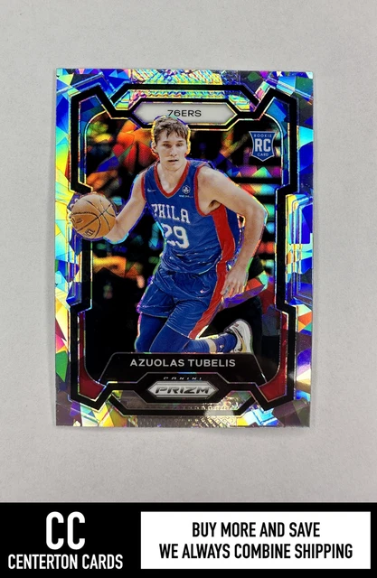 2023-24 PANINI PRIZM #283 Azuole Tubelis Ghiaccio Cracked RC ...