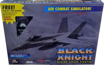 BLACK KNIGHT AIR Combat Simulator for PC, Big Box, Vintage 1999, New ...