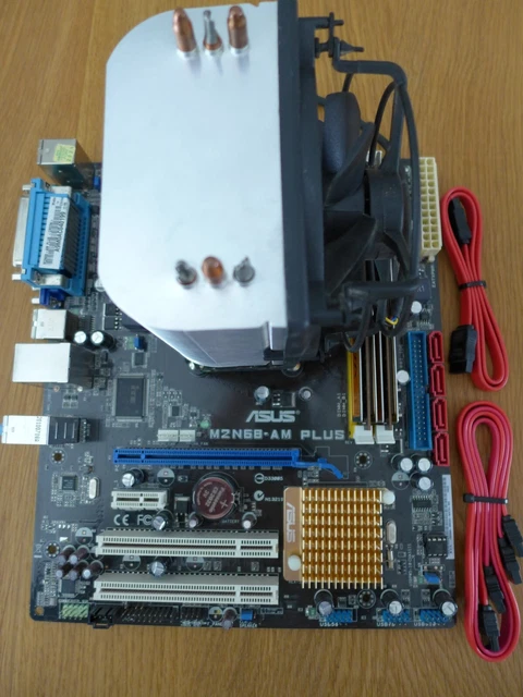 ASUS M2N68-AM PLUS socket AM2 mATX motherboard BUNDLE. Mobo + CPU ...