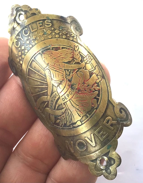 ANCIENNE PLAQUE DE Vélo Cyles Nover Marque Déposée Marianne Bicycle ...