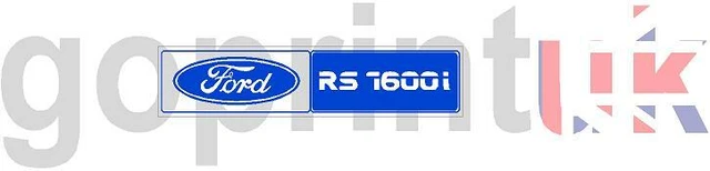 FORD ESCORT MK3 RS1600i RS STYLE DECALS x2 £5.99 - PicClick UK