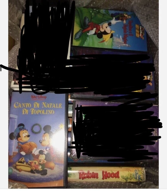 RARA SERIE DI 45 Vhs Walt Disney # Grandi Classici/Winny Puh/Ecc ...