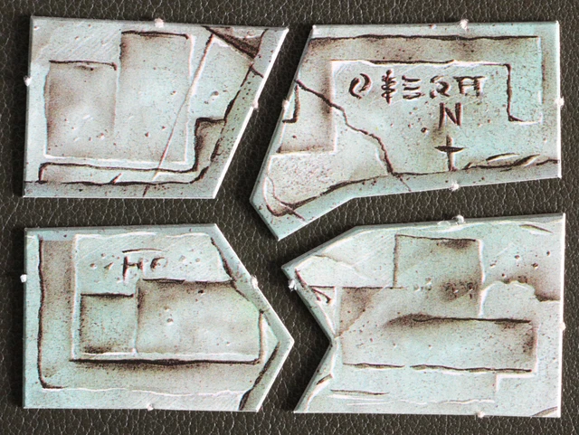 HEROQUEST TUILE KARAK VARN carte de Grin x4 - map tile KELLAR'S KEEP ...