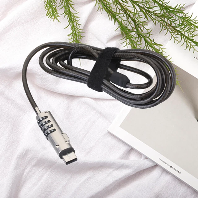 NOTEBOOK COMPUTER LOCK USB Combination Security Cable Digital £18.19 ...