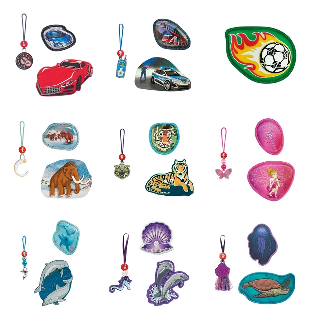 STEP BY STEP MAGIC MAGS Sticker Magnete für Schul-Rucksäcke versch ...