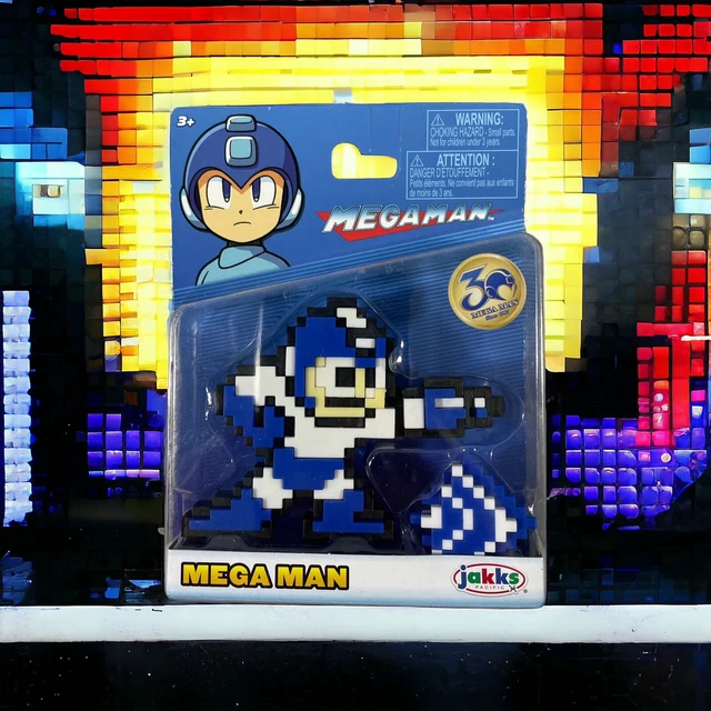 MEGA MAN 30TH Anniversary 8 Bit Mega Man with Ice Slasher by Jakks ...
