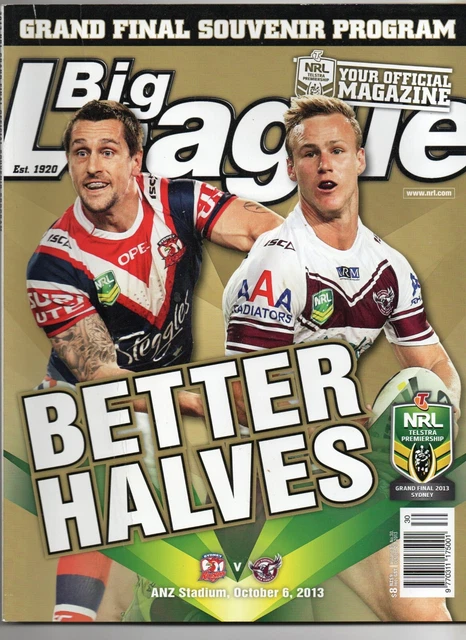 2013 NRL GRAND Final Big League Magazine Program - Sydney Roosters V ...