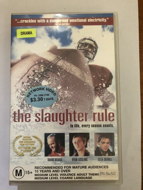 THE SLAUGHTER RULE VHS 2003 Ryan Gosling PAL Format Drama $30.00 ...