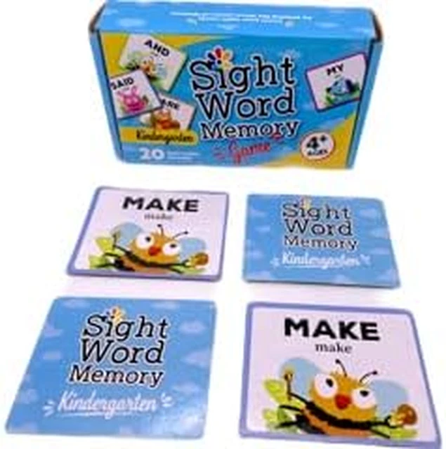 SIGHT WORD MEMORY Game / Matching Game. Reading and Language Building ...