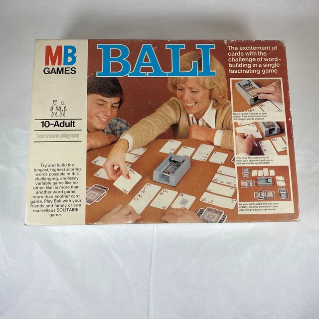 VINTAGE BALI PLAYING Card Family Fun Word Spelling Game MB Games 1978 ...