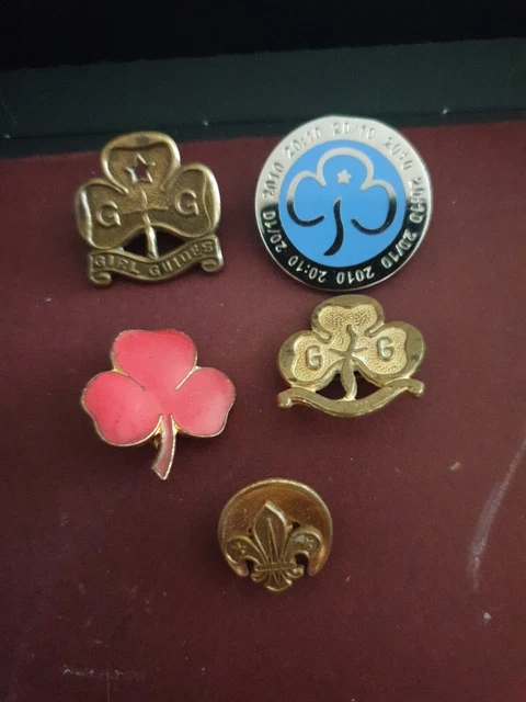 VINTAGE GIRL GUIDE Badges 100 Years Commemorative Badge and Others £5. ...