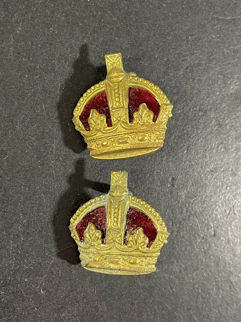 WW1 BRITISH ARMY, Major's (Officer) Tudor Crown Shoulder Badges £15.00 ...