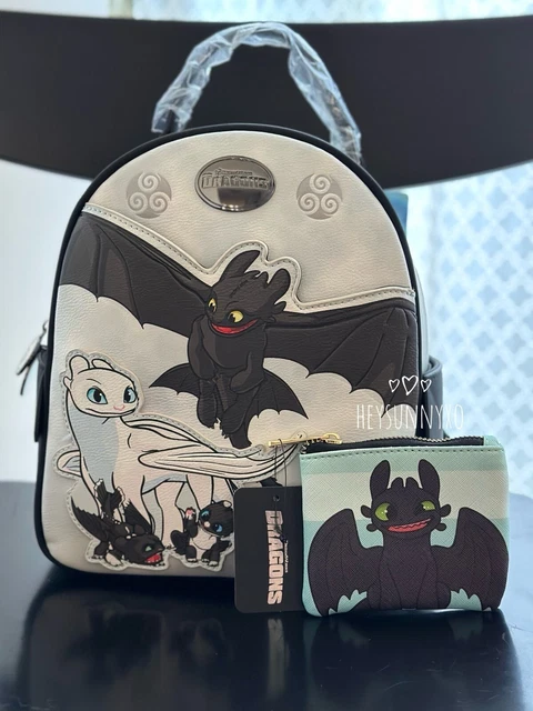 DREAMWORKS HOW TO Train Your Dragon Toothless & Light Fury Family Mini ...