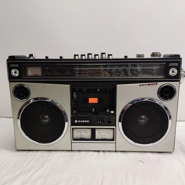 SANYO M4500K STEREO Radio Cassette Recorder Boombox Fm Sw Mw Spare ...