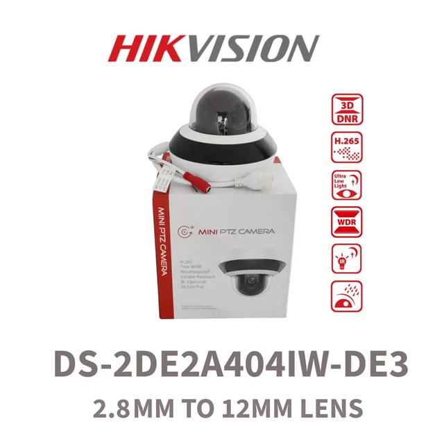 HIKVISION DS-2DE2A404IW-DE3 4MP HD Mini PoE PTZ Outdoor 4X Zoom IP ...