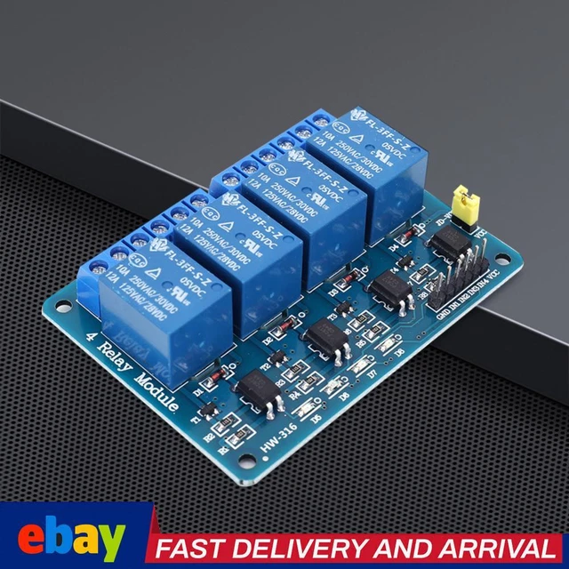 5V 12V 24V Power Relay Boards with Optocoupler Isolation Electronic ...