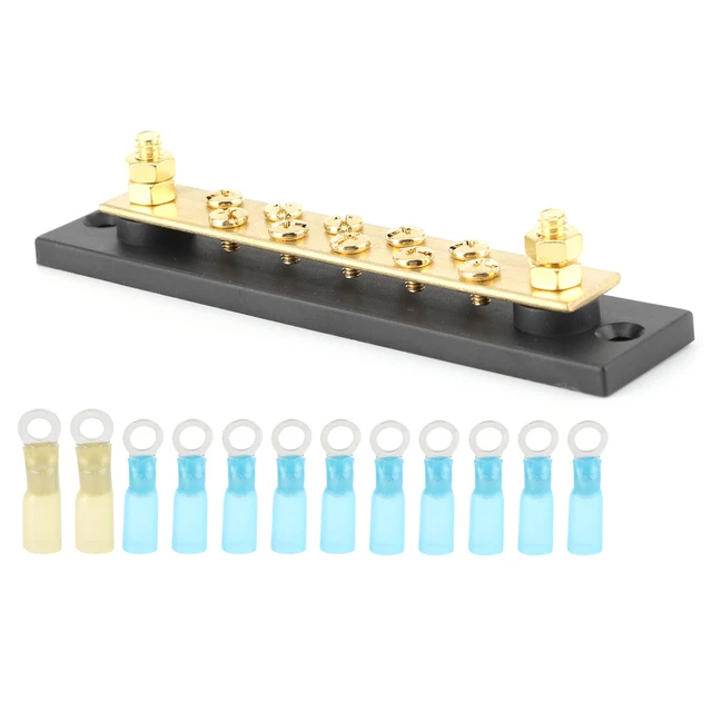 48V BUS BAR 150A Integrated Bus Bar Busbar Board Dual Row 10 Position ...
