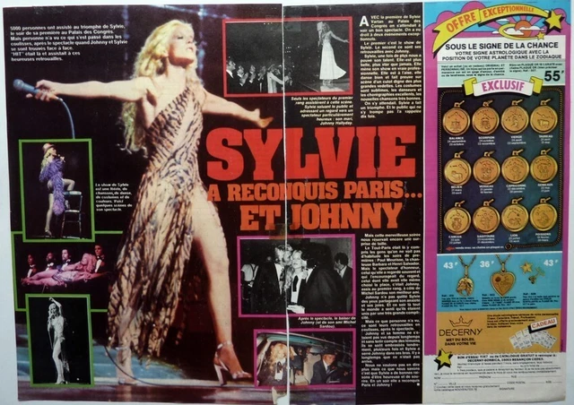 SYLVIE VARTAN JOHNNY Hallyday = Coupure De Presse 2 Pages 1977 / Clipping EUR 5,00 - PicClick FR