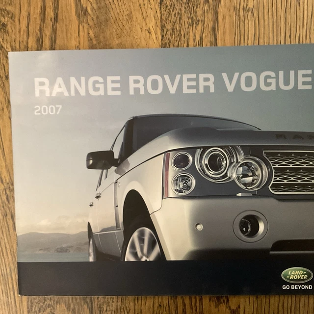 2007 LAND RANGE Rover L322 Vogue Australia Brochure Dvd Rare $34.99 ...