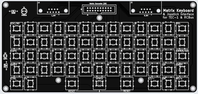MATRIX TACTILE KEYBOARD for TEC-1G - PCB Only $10.00 - PicClick AU