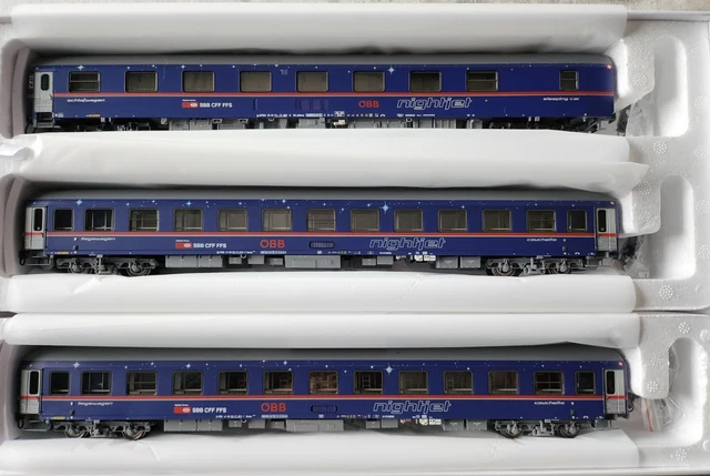 ACME H0 55316 - Set 3 carrozze ÖBB “Nightjet” ep. VI EUR 228,00 - PicClick IT