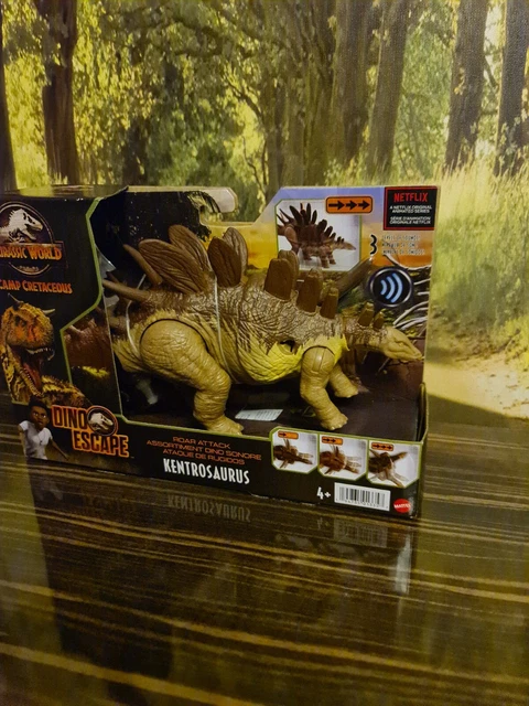 JURASSIC WORLD MATTEL Figur OVP Camp Cretaceous Kentosaurus Pierce Dino ...
