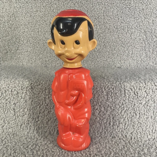 VINTAGE 1960'S SOAKY Toy Walt Disney RED PINOCCHIO Colgate-Palmolive ...