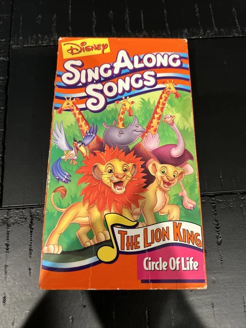DISNEY'S SING ALONG Songs The Lion King Circle of Life VHS Video Tape ...