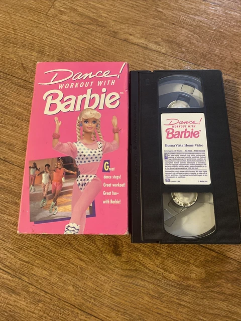 DANCE WORKOUT WITH BARBIE Vhs Video Tape 1999 Mattel Buena Vista ...
