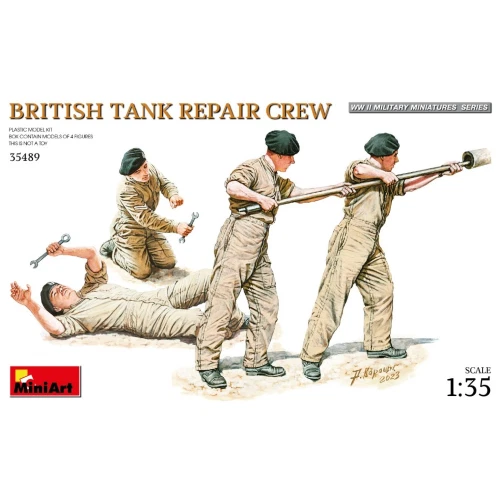 BRITISH TANK REPAIR CREW KIT 1:35 Miniart Kit Military Figures Action ...