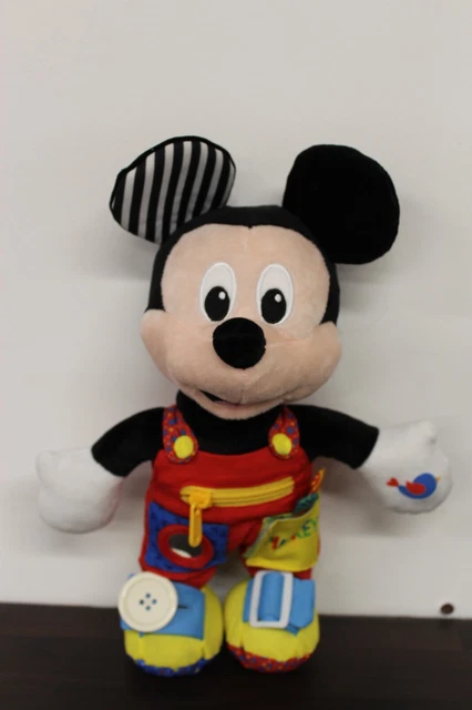 DISNEY BABY MICKEY Mouse Baby Sensory Interactive Abilities Soft Plush ...