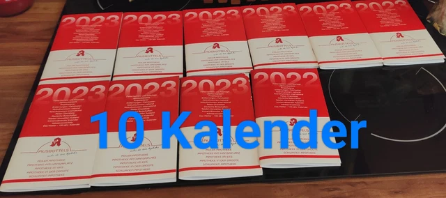 APOTHEKEN TASCHENKALENDER 2023 Rot Weiss EUR 1,00 - PicClick DE