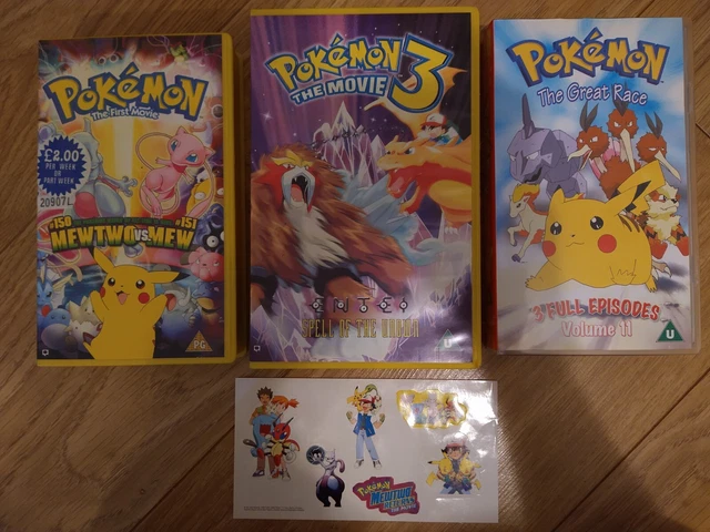 POKÉMON VHS BUNDLE X 3. Pokémon The First Movie & 3. Pokémon the Great ...