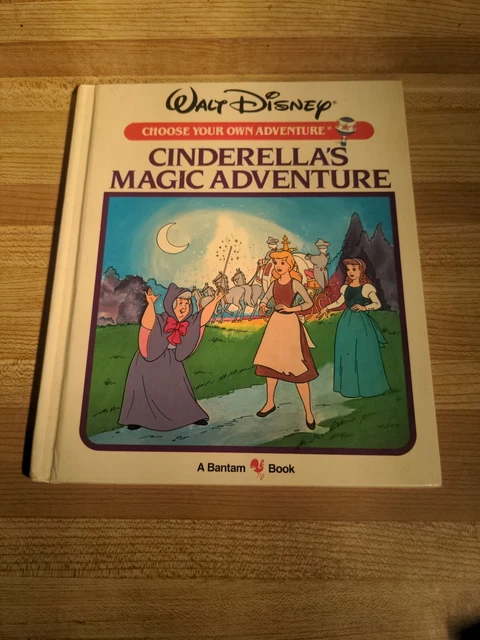 VINTAGE 1985 WALT Disney Cinderella's Magic Adventure Choose Your Own ...