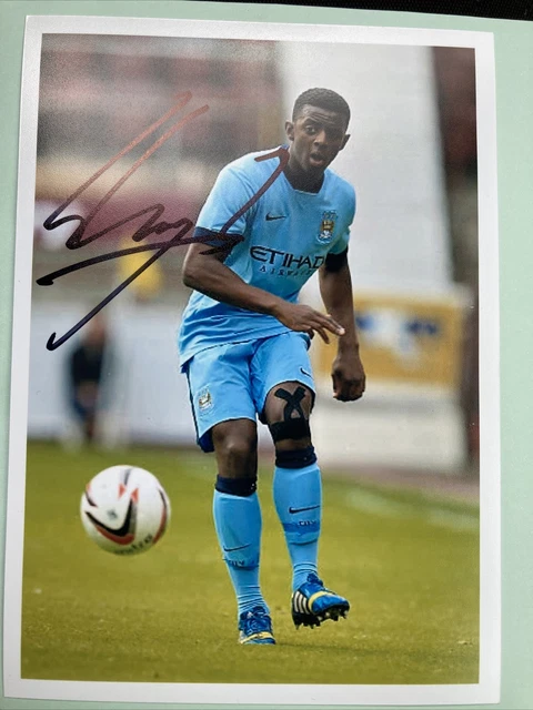 GREG LEIGH MANCHESTER City Hand Signed 7x5 bordered photo Autograph £4. ...