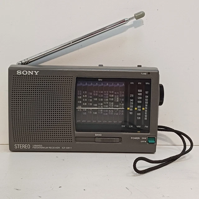 SONY ICF-SW11 12 Bands FM/SW/MW/LW Receiver World-Radio TESTED Stereo ... SONY ICF-SW11 12 Bands FM/SW/MW/LW Receiver World-Radio TESTED Stereo ...