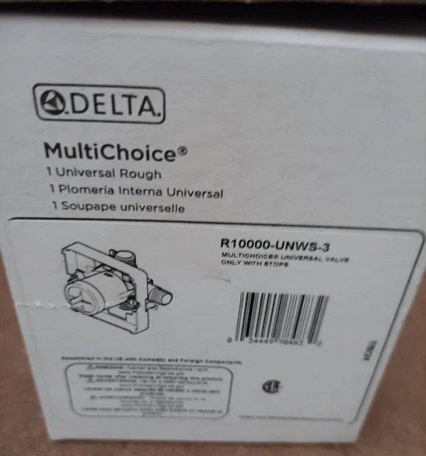 DELTA R10000-UNWS MULTICHOICE Universal Tub & Shower Valve Body Rough ...